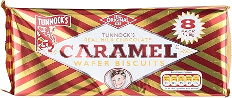 Tunnocks Milk Chocolate Coated Caramel Wafer Biscuit, 240 g: Amazon.co ...