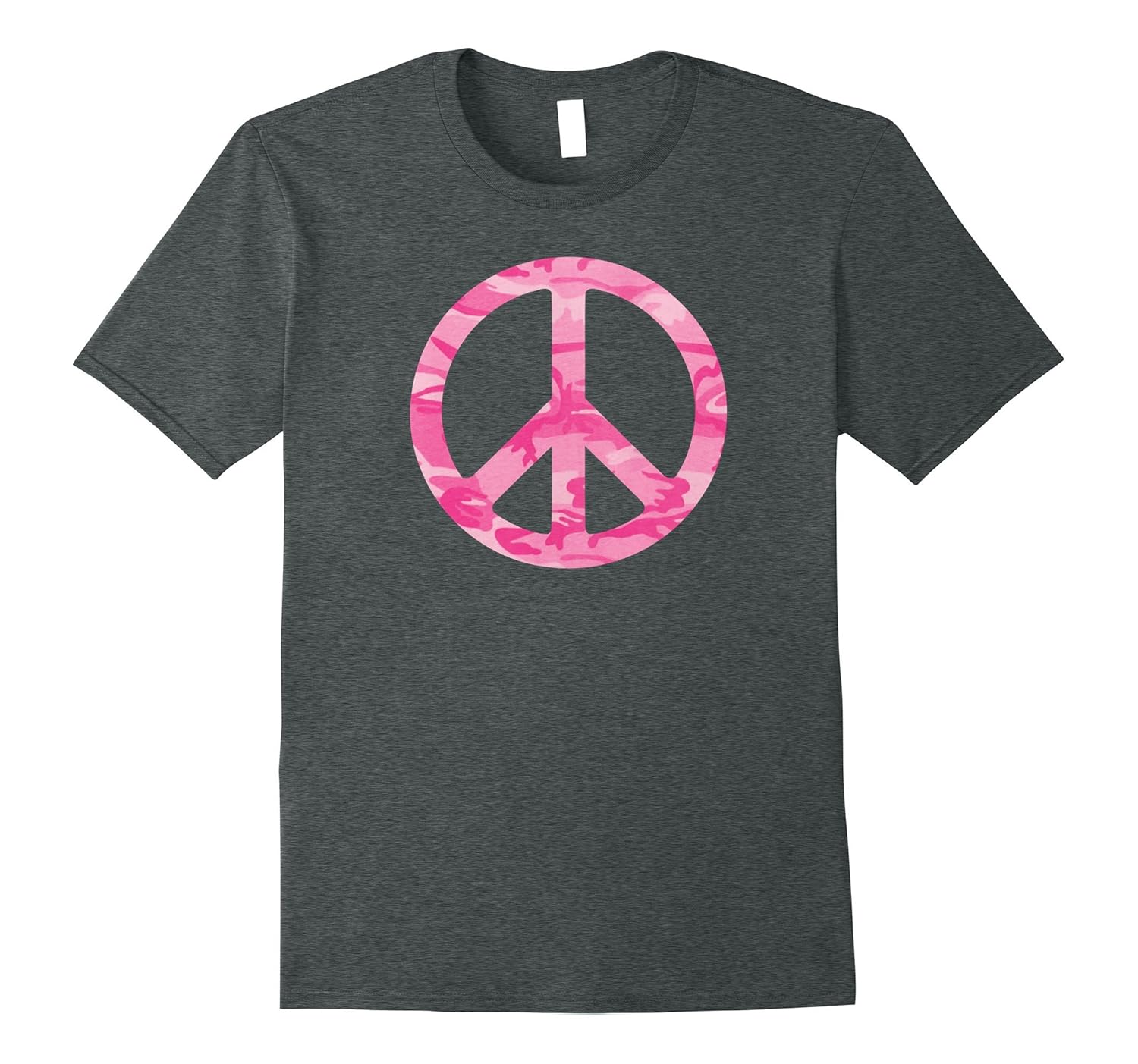 Pink Camo Camouflage Peace Sign Peace Symbol T-Shirt-4LVS – 4loveshirt