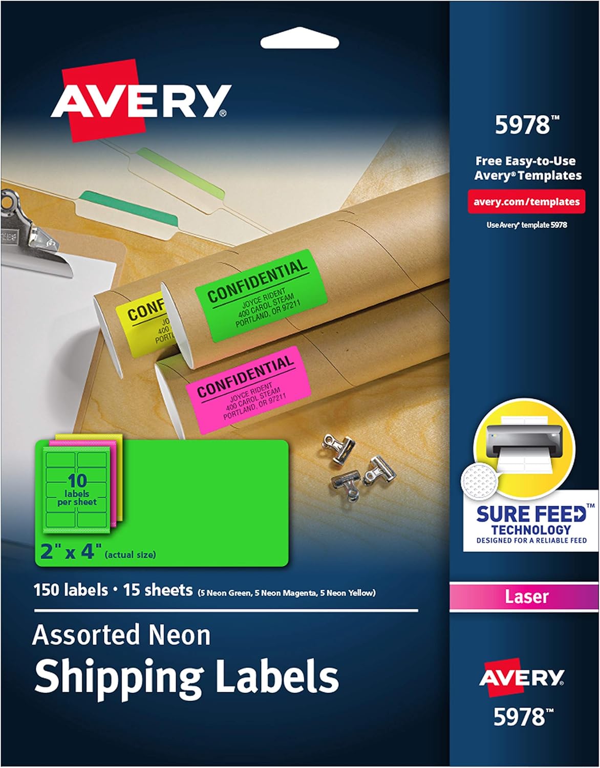 Avery 3X5 Label Template