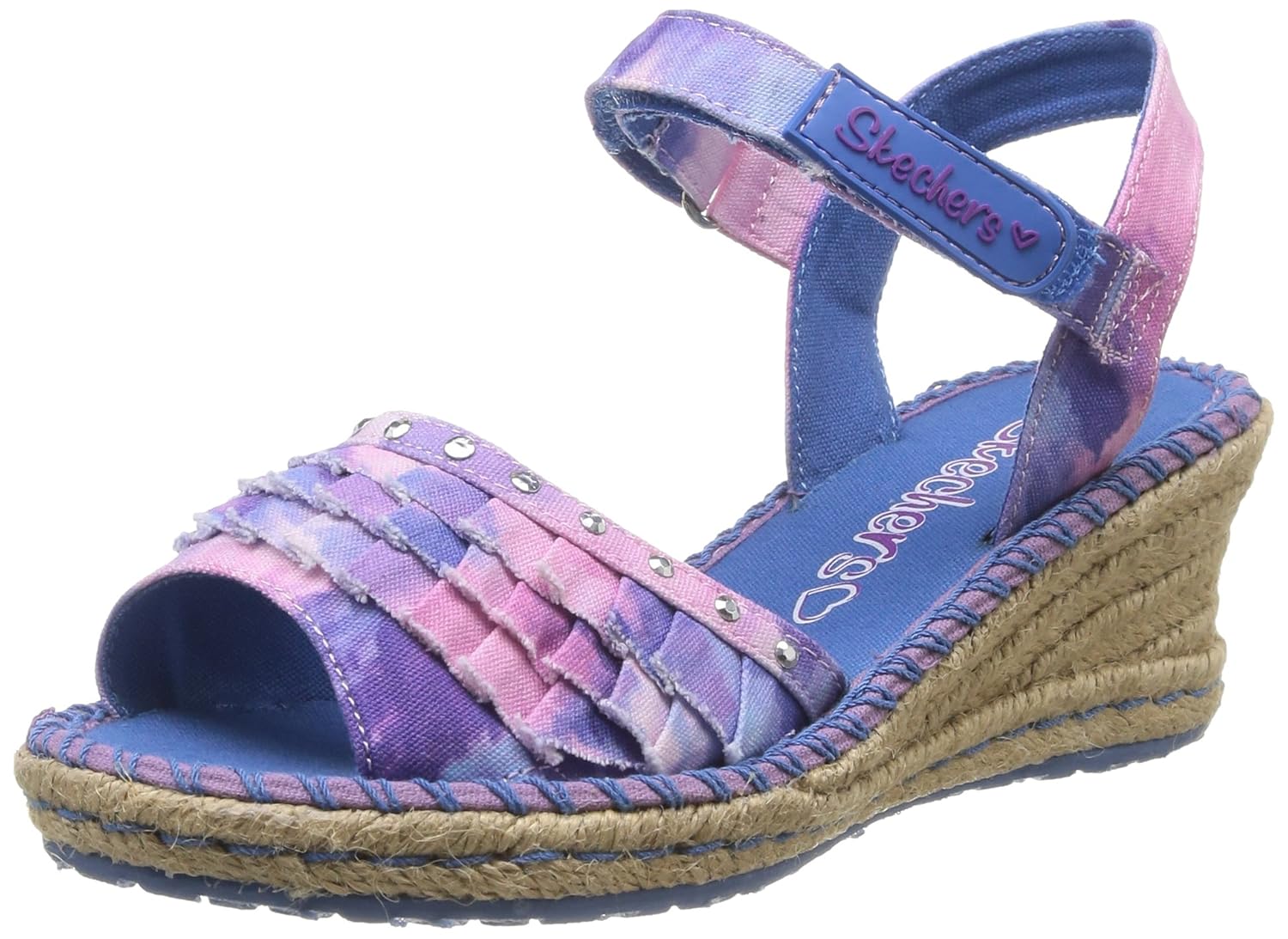 Skechers Tikis Ruffle Ups 86532L Mädchen Sandalen, Blau (BLMT), 27 ...