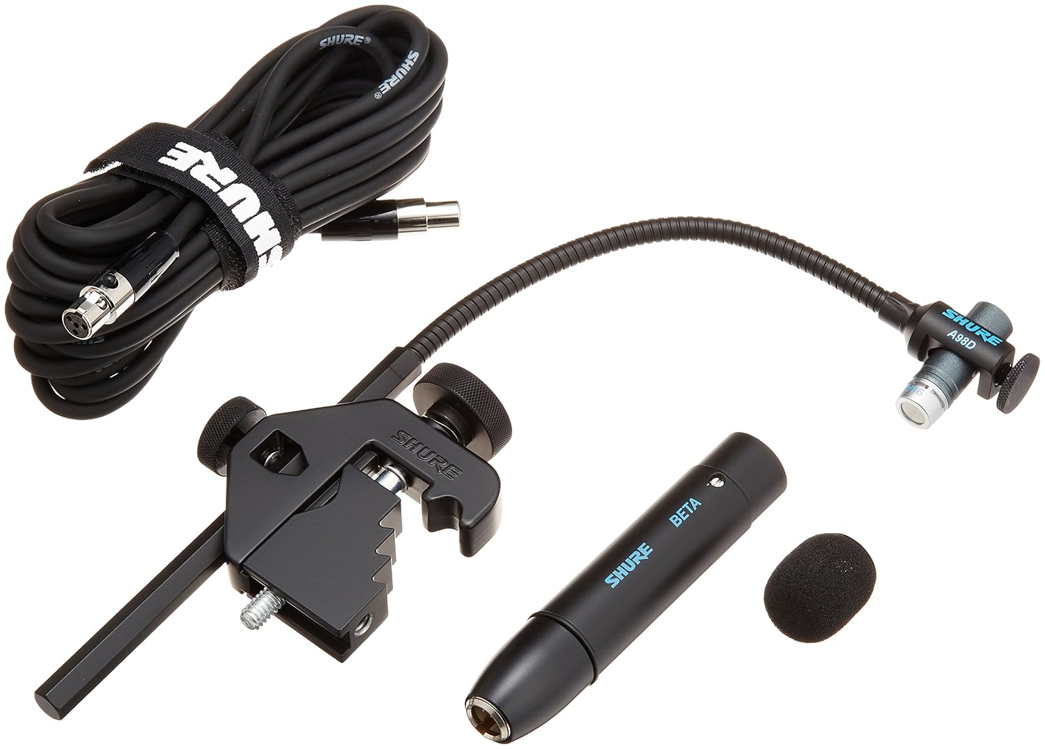 Shure Beta 98AD/C Miniature Cardioid Condenser Drum Microphone ...