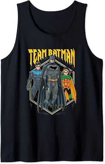 Amazon.com: Batman Team Batman Tank Top: Clothing