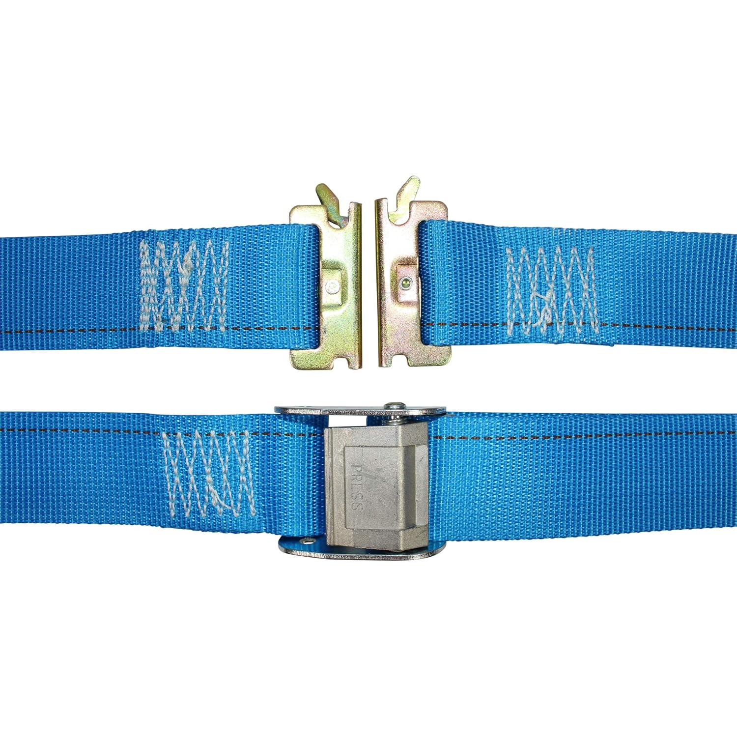 Flatbed 2 in x 16 ft Strap with Cam - 10 Pack - Gray E-Track Ratcheting Cargo Strap SGT KNOTS E ...