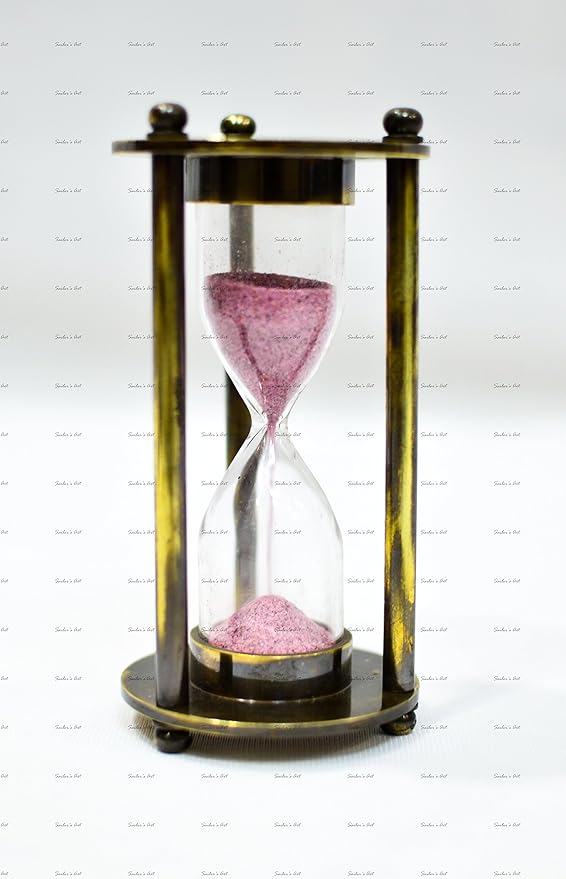 Amazon.com: SAILOR'S ART Pink Salt Sand Timer 4" Hourglass Timer for ...