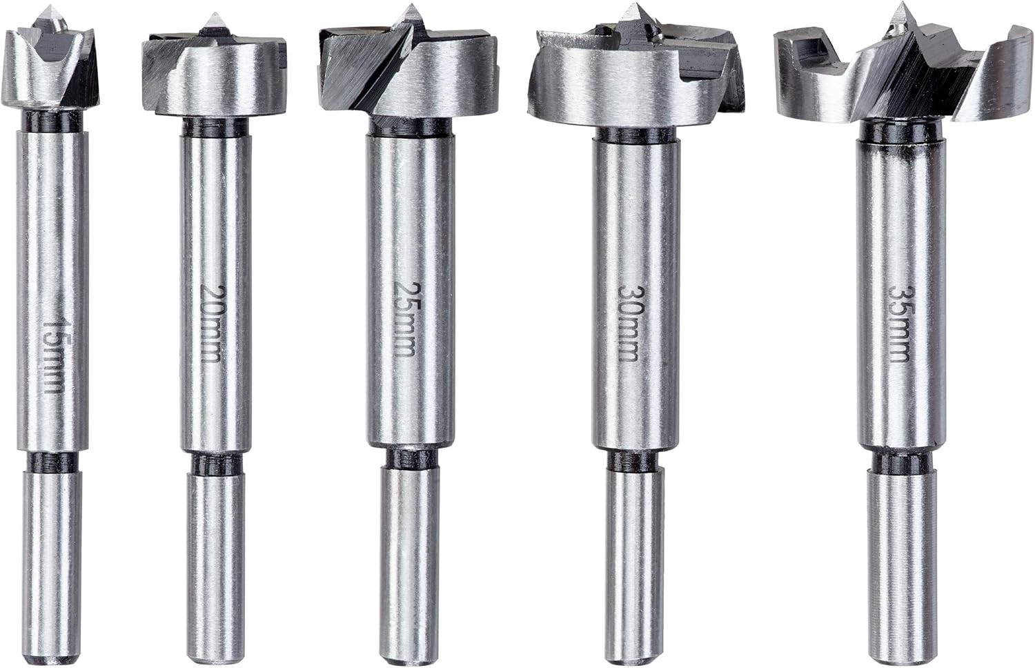 kwb 706090 Forstner - Set di 5 punte per trapano per legno da 15, 20 ...