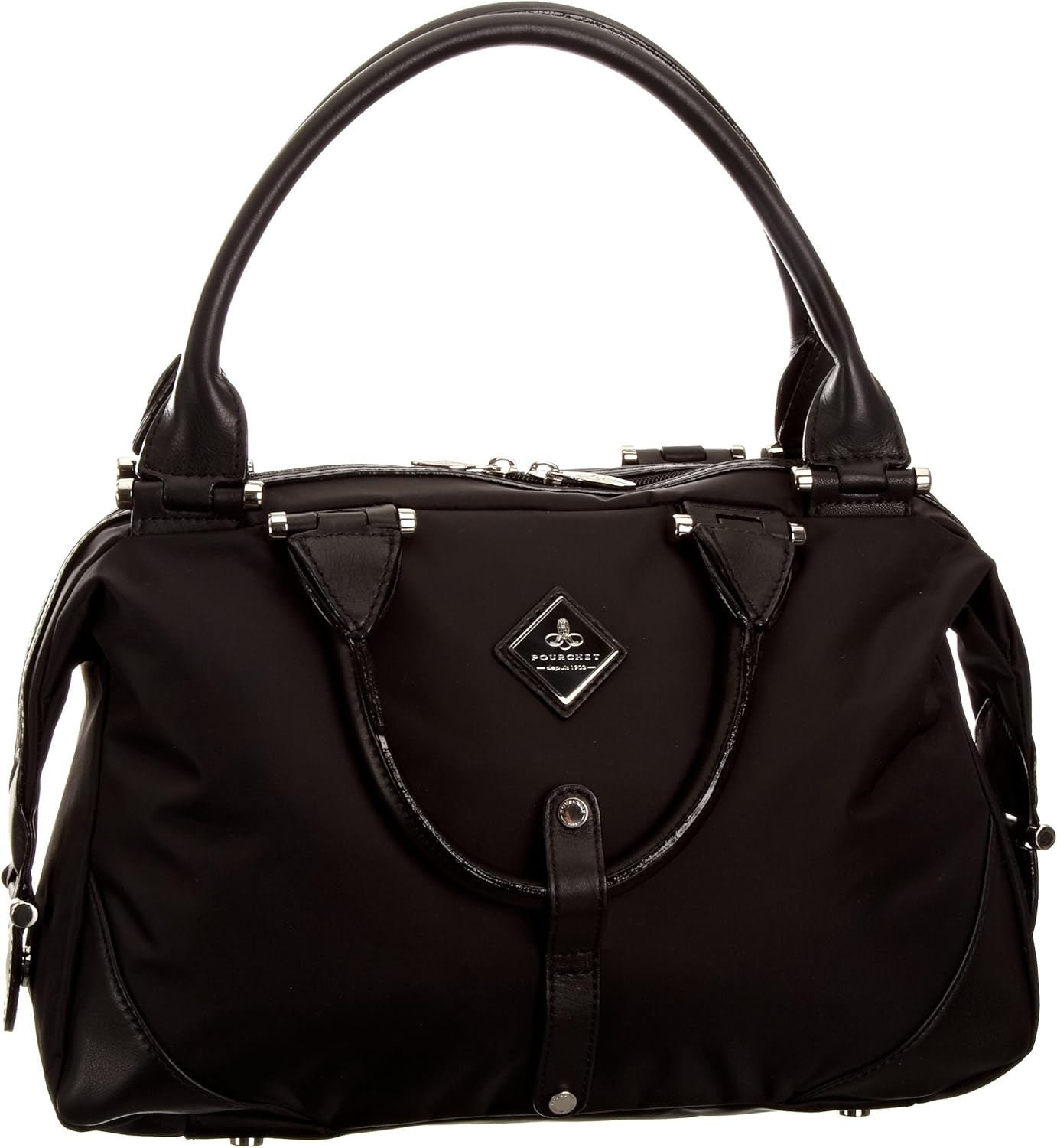Pourchet Paris Bozart - 80105 Satchel, Sac à main femmes - Noir-V.6 ...