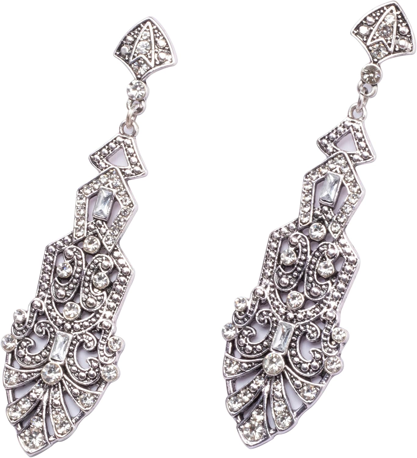 1920s Gatsby Jewelry- Flapper Earrings, Necklaces, Bracelets