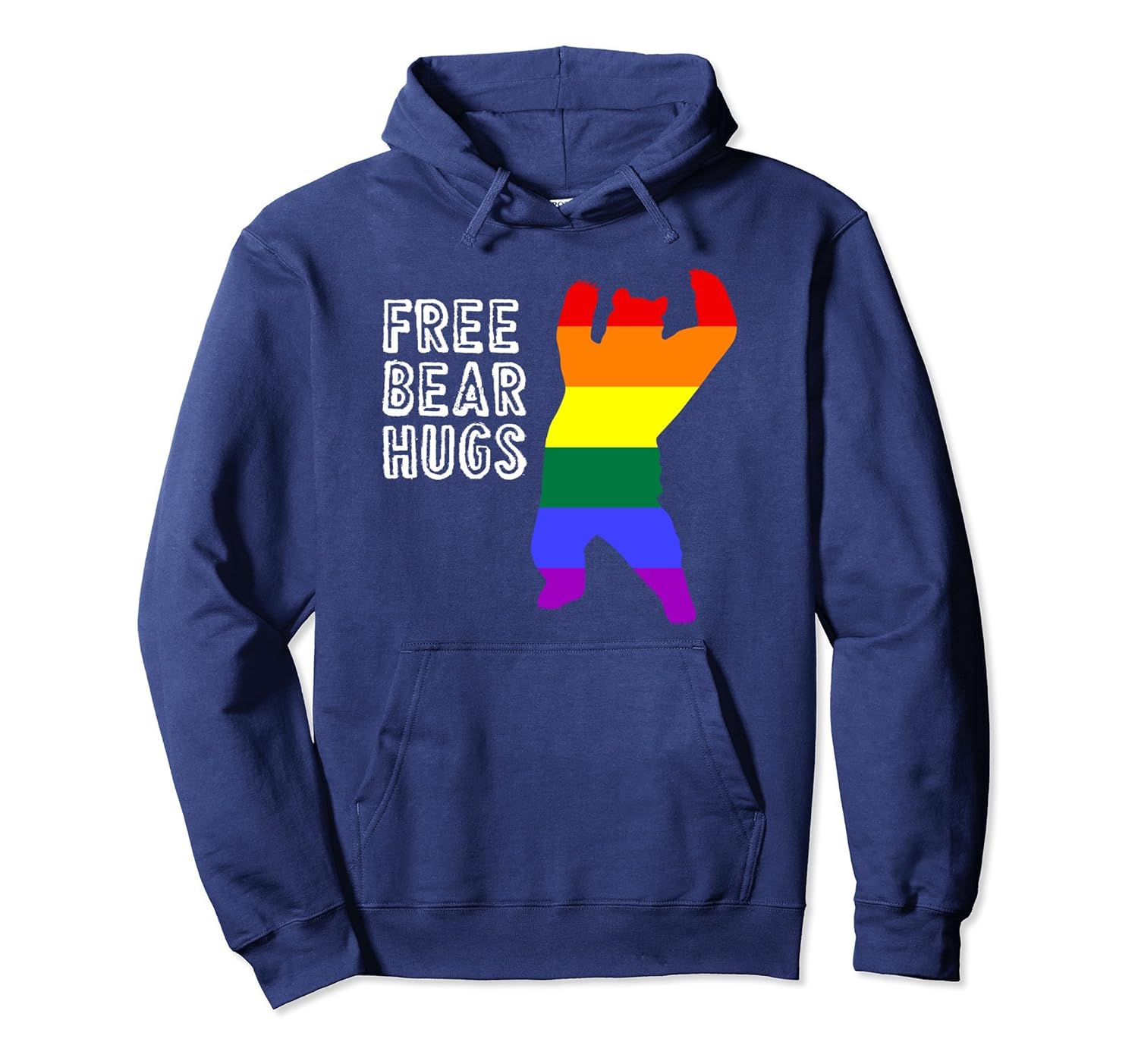 Pride Hoodie Gay Pride March LGBTQ Funny Free Bear Hugs-TH – TEEHELEN
