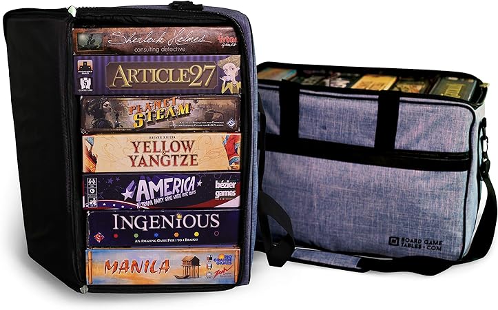 Board Game Bag - [Backpack/Shoulder Strap/Luggage Slip] - Padded Board ...