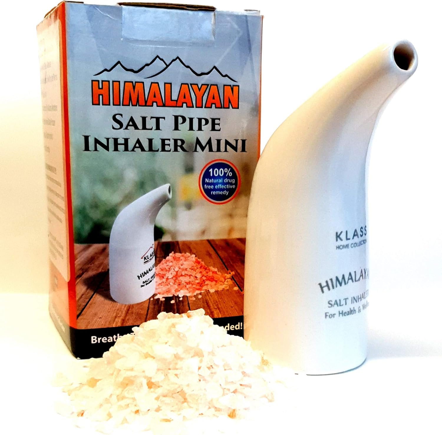 Giggi Salt Pipe Inhaler/Himalayan Salt Inhaler Ceramic Salt Pipe/Salt ...