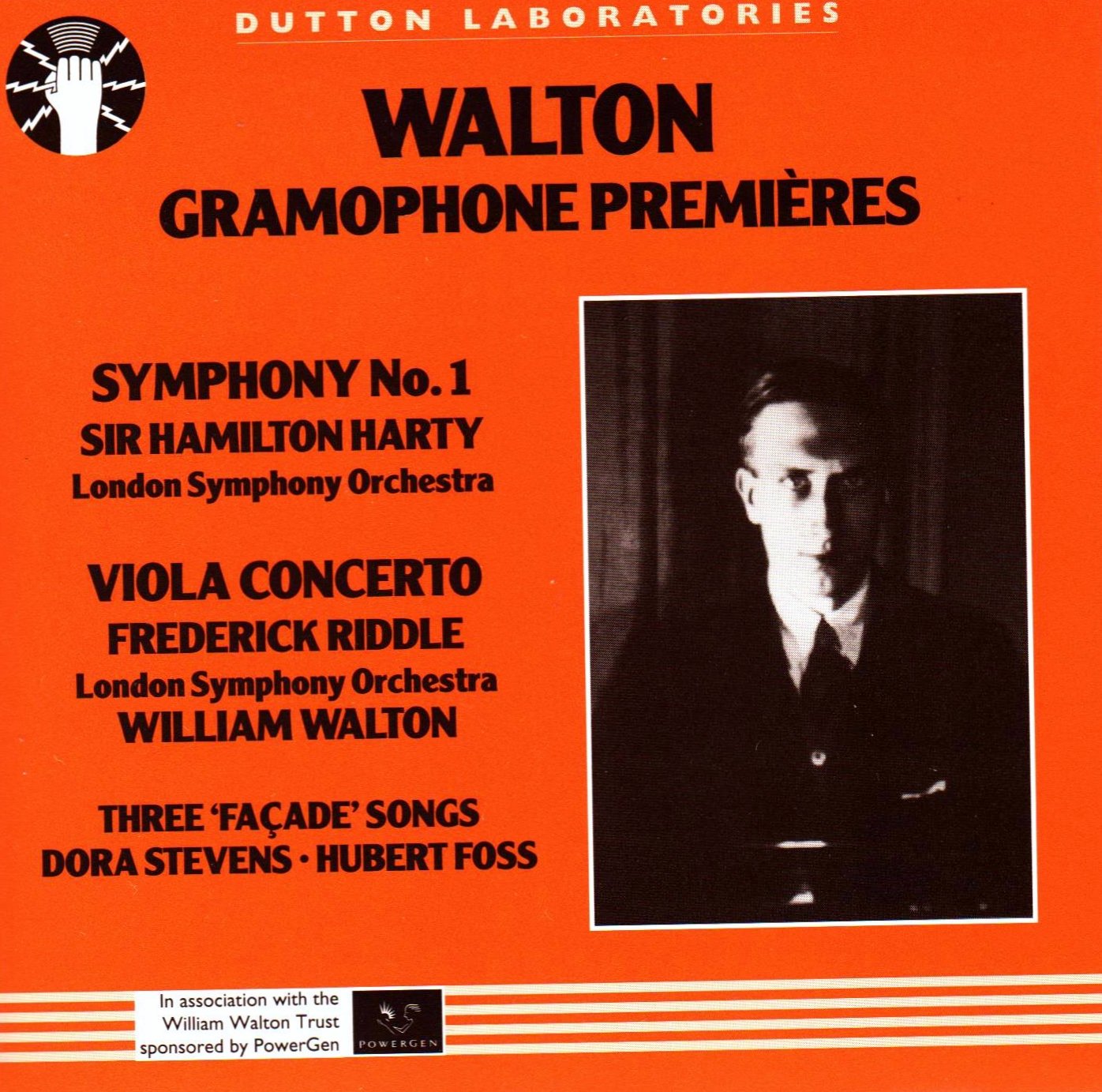 Frederick Riddle, Dora Stevens, Hubert Foss, W. Walton, Hamilton Harty ...