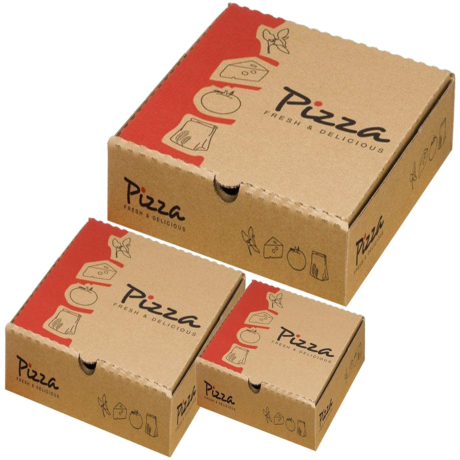 25 X Pizza Boxes PRINTED Takeaway Style Boxes 7 Thin Boxes Amazon 25-x-pizza-boxes-printed-takeaway-style-boxes-7-thin-boxes-amazon