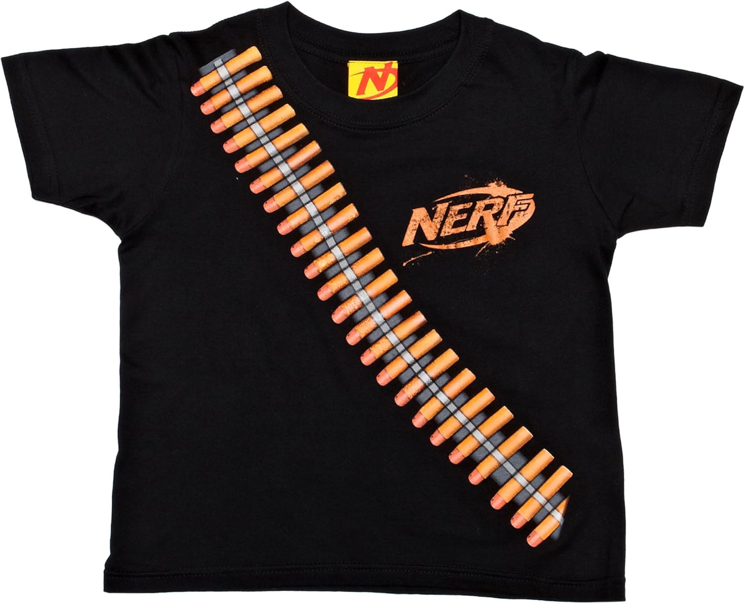 NERF Bandalier Printed Boy's T-Shirt Black 12-14 Years: Amazon.co.uk ...