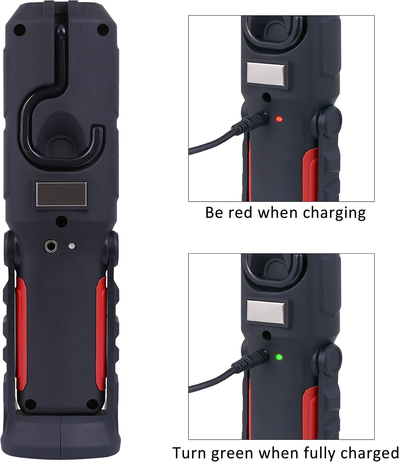 WOLFTEETH LED Rechargeable Torch Inspection Lamp COB Light with Magnet ...