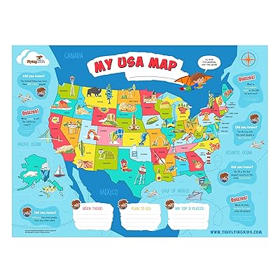 Interactive Personalized USA Map for Kids in Nepal at NPR 6015, Rating: 5