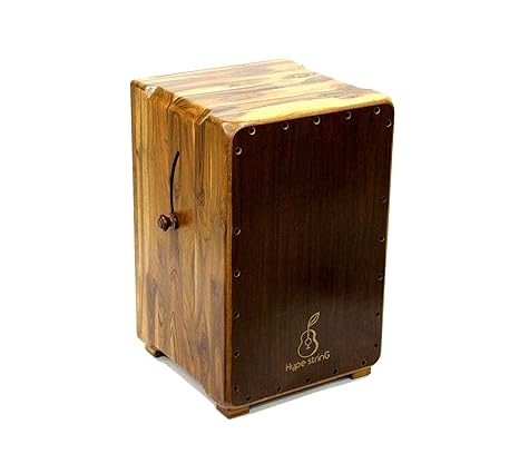 Hype String Solid Wood Adjustable Snare Cajon Box with Deep Bass and ...