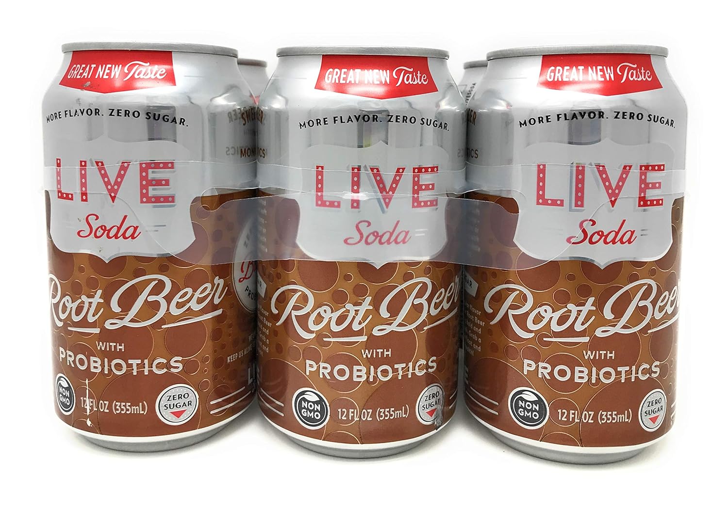 Amazon.com : Live Soda, Soda Probiotic Root Beer, 12 Fl Oz, 6 Pack ...