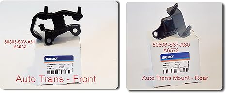 Amazon.com: 50806-S87-A80 + 50805-S3V-A81 Auto Trans Mount Front & Rear ...