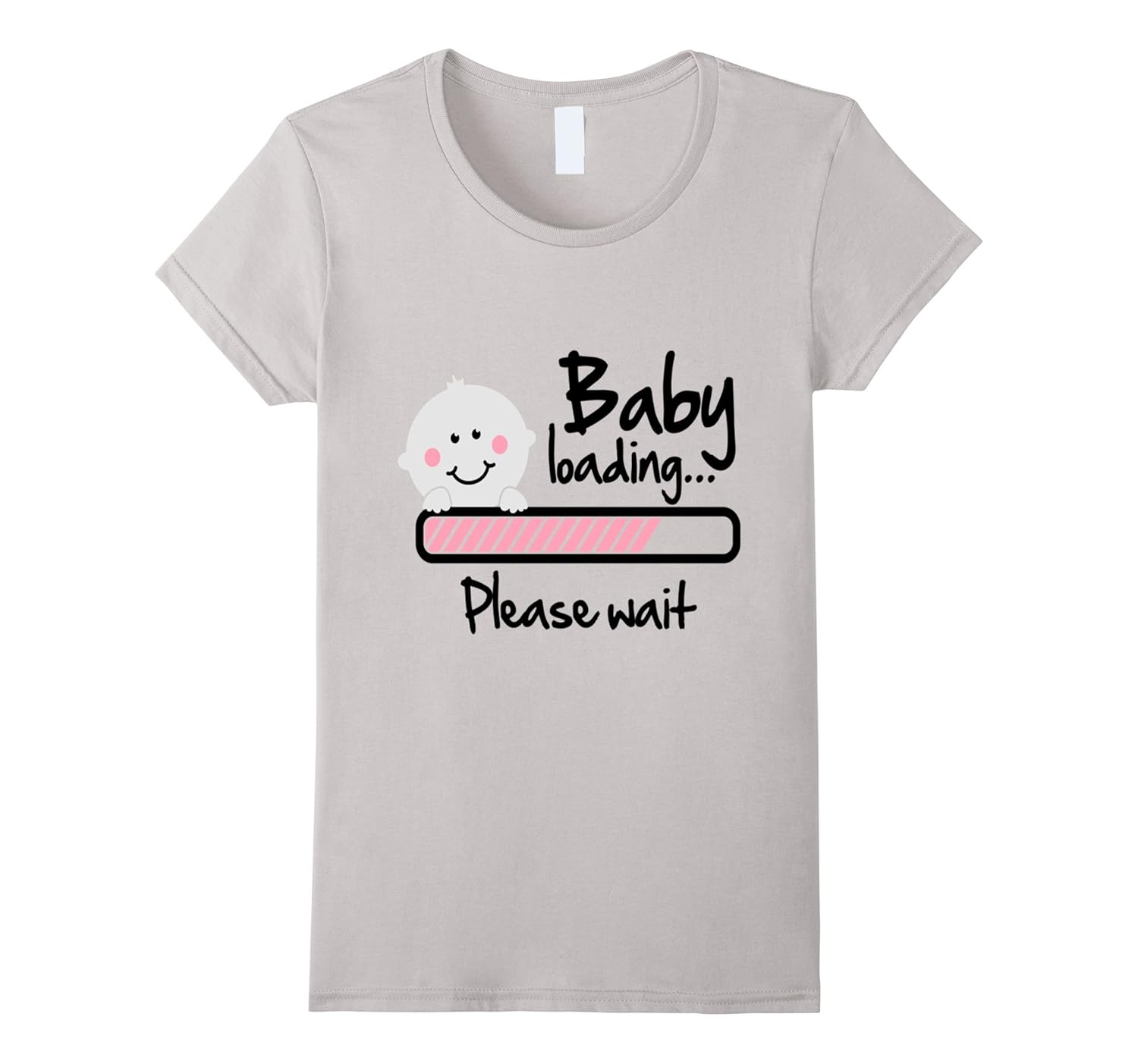 Womens Baby Loading Maternity Tshirt Pregnancy Announcement Gift-4LVS ...