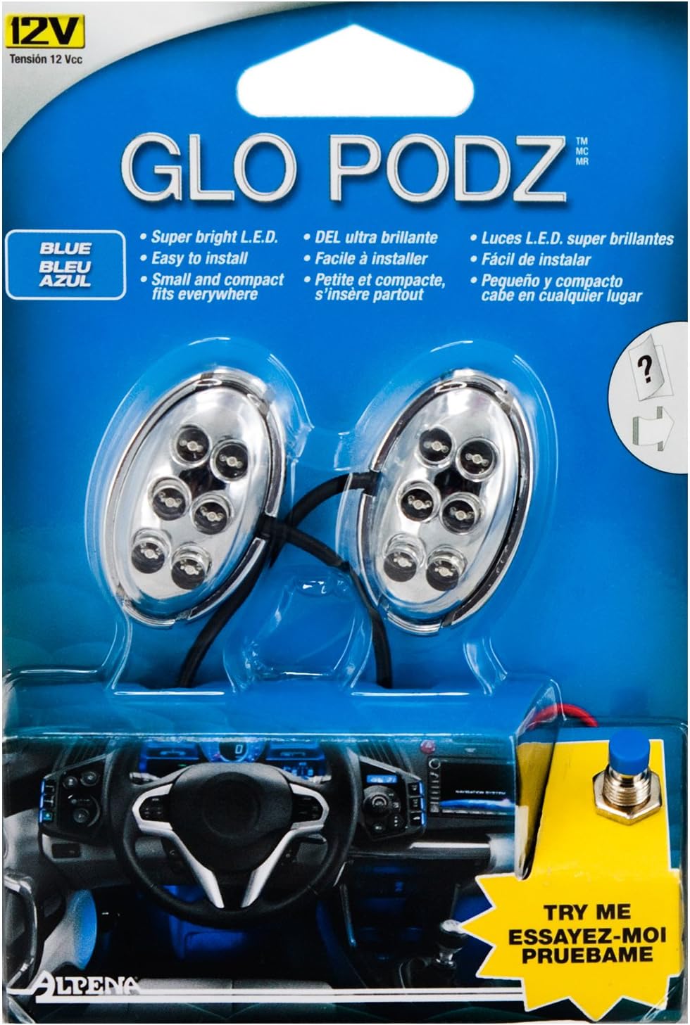 Amazon.com: Alpena 36436 Blue Glo Pod LED Light: Automotive