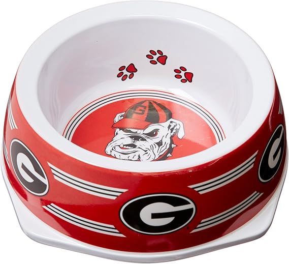 Amazon.com : Sporty K9 Collegiate Georgia Bulldogs Pet Bowl, Small ...