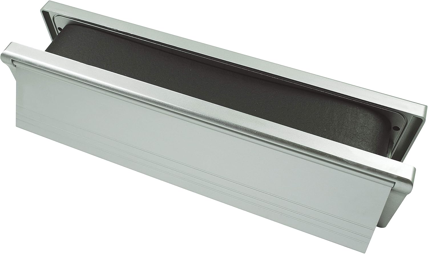 Firestop 12″ Defender Fire Rated Letterbox, Satin Anodised Aluminium c ...