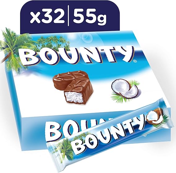 Bounty Milk Chocolate Bars, 55g x 32: Buy Online at Best Price in UAE ...