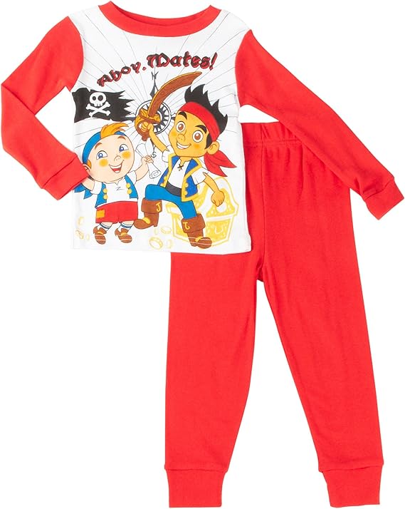 Amazon.com: Disney Toddler Boys Jack & The Neverland Pirates 2Pc Pajama ...