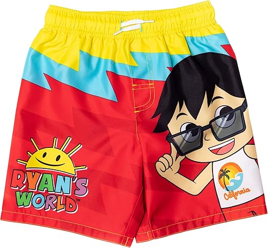 Amazon.com: RYAN'S WORLD Red Titan Mesh Swim Trunks: Clothing