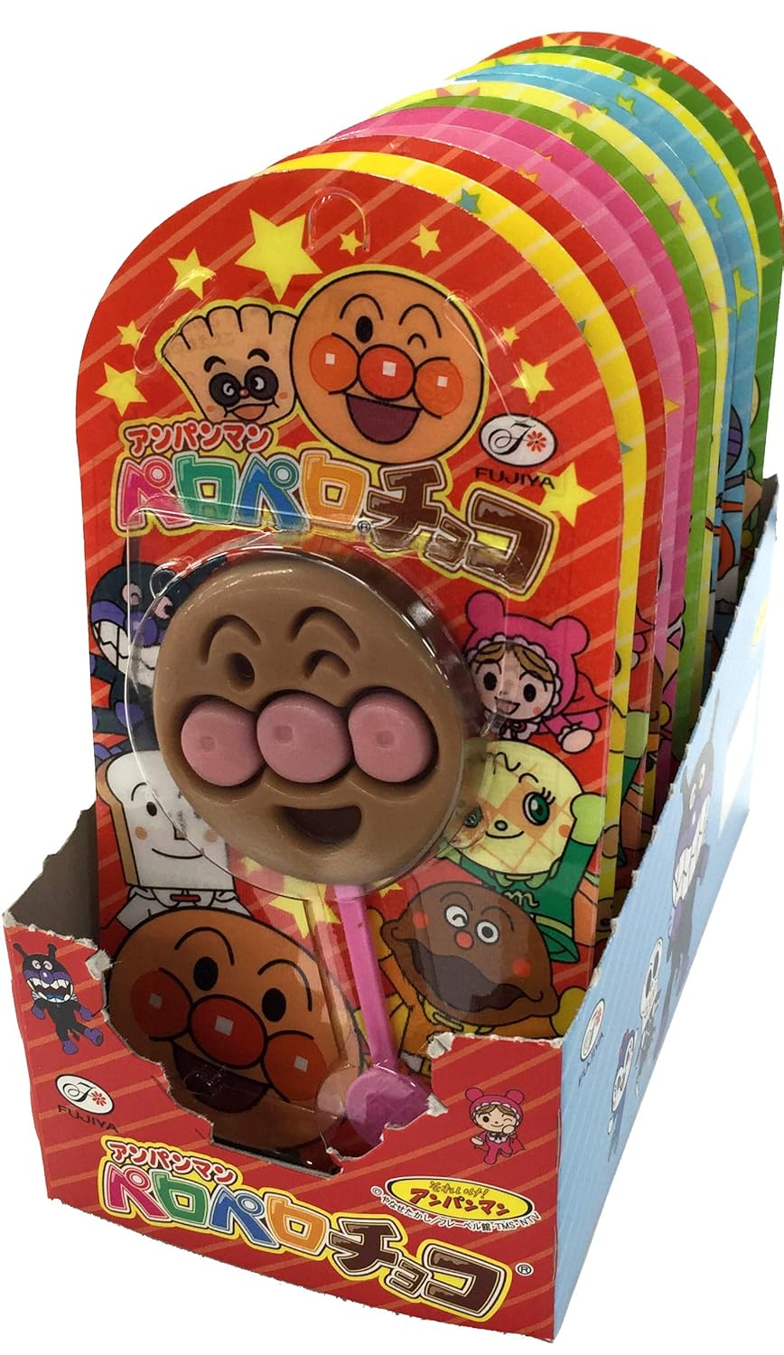 Amazon.com : Fujiya Anpanman licking chocolate single 12 ~ [Parallel ...