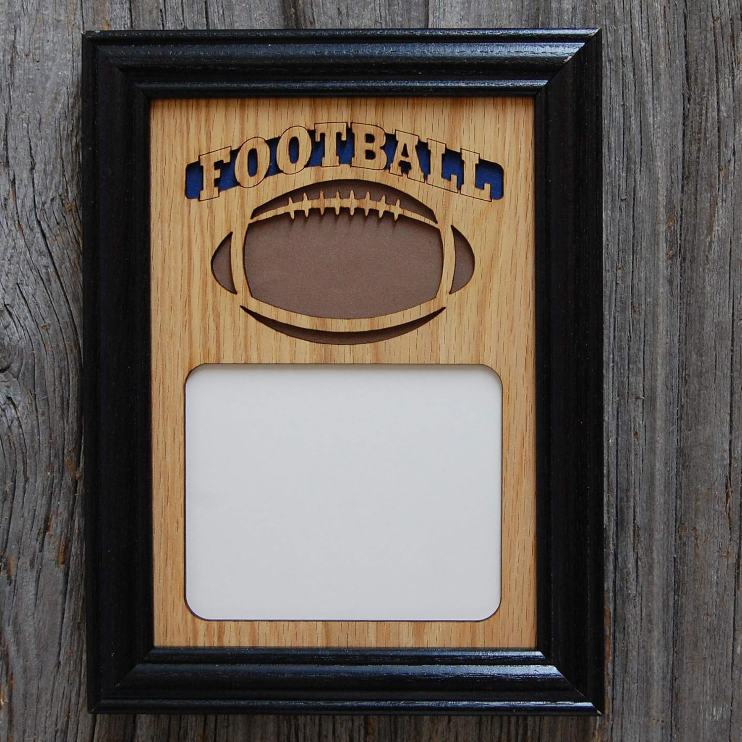 Amazon.com: Football Picture Frame - Holds 3.5x4 Photo: Handmade