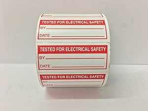 Amazon.com : 350 Calibration Labels RED Tested for Electrical Safety ...