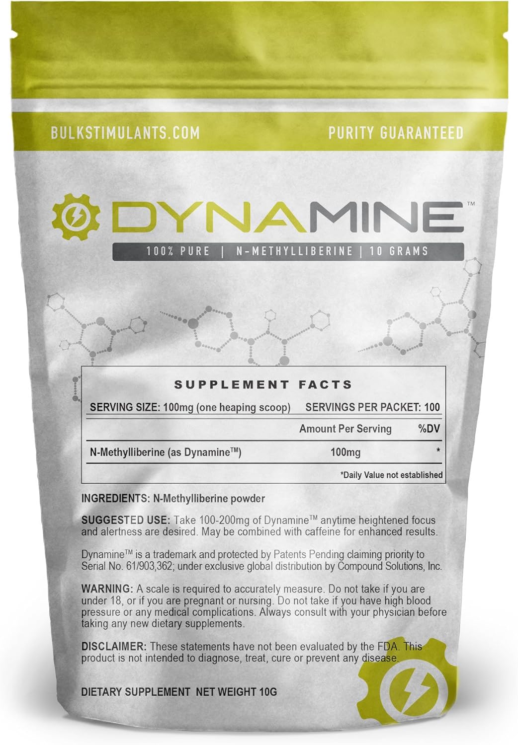Amazon.com: Dynamine (N-Methylliberine) Bulk Powder - Fast Acting ...