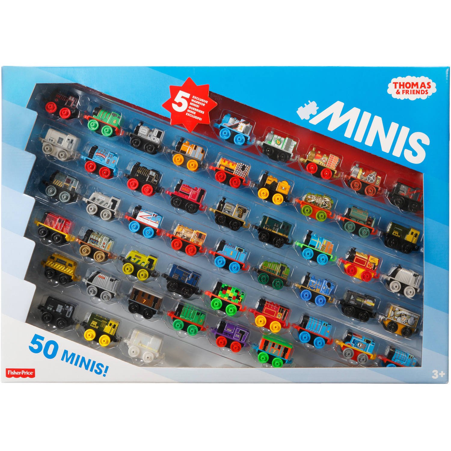 Buy Thomas & Friends Minis Collection of 50 with 5 Warrior Minis ...