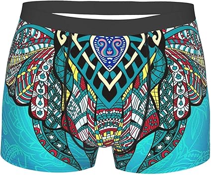 Elefante indiano bohémien, boxer da uomo, morbido e intimo grafico ...