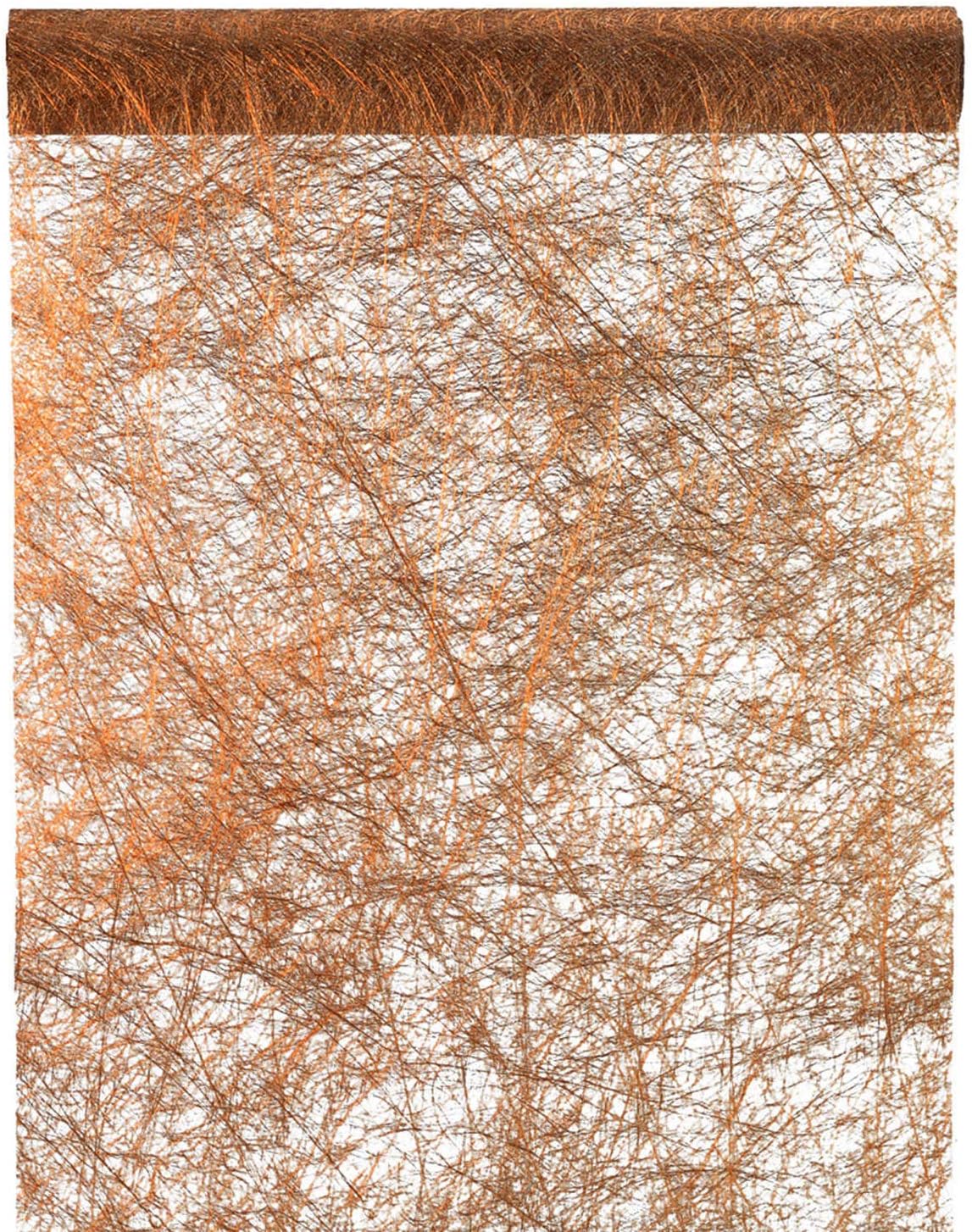 Table Runner Copper Metallic Polyester Non-Woven Fabric 30 cm x 5 m ...