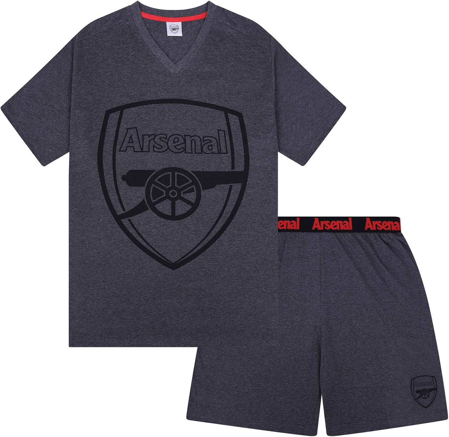 Arsenal FC Mens Pyjamas Short Loungewear Official Football Gift: Amazon ...