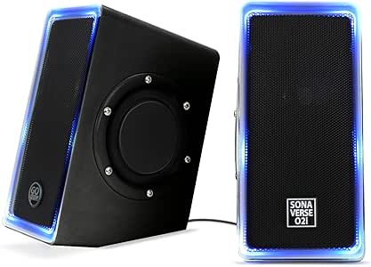 Amazon.com: GOgroove Desktop Speakers for Laptop Computer - SonaVERSE ...
