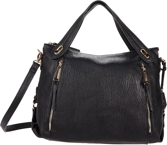 Jessica Simpson Roxanne Satchel Black One Size: Amazon.ca: Shoes & Handbags