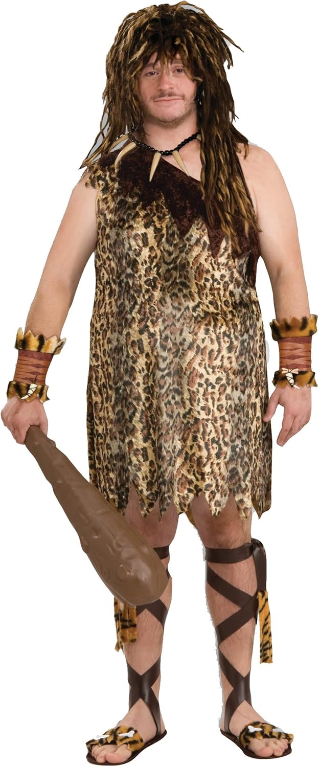 Amazon.com: Macho Caveman Adult Costume - Plus Size: Clothing