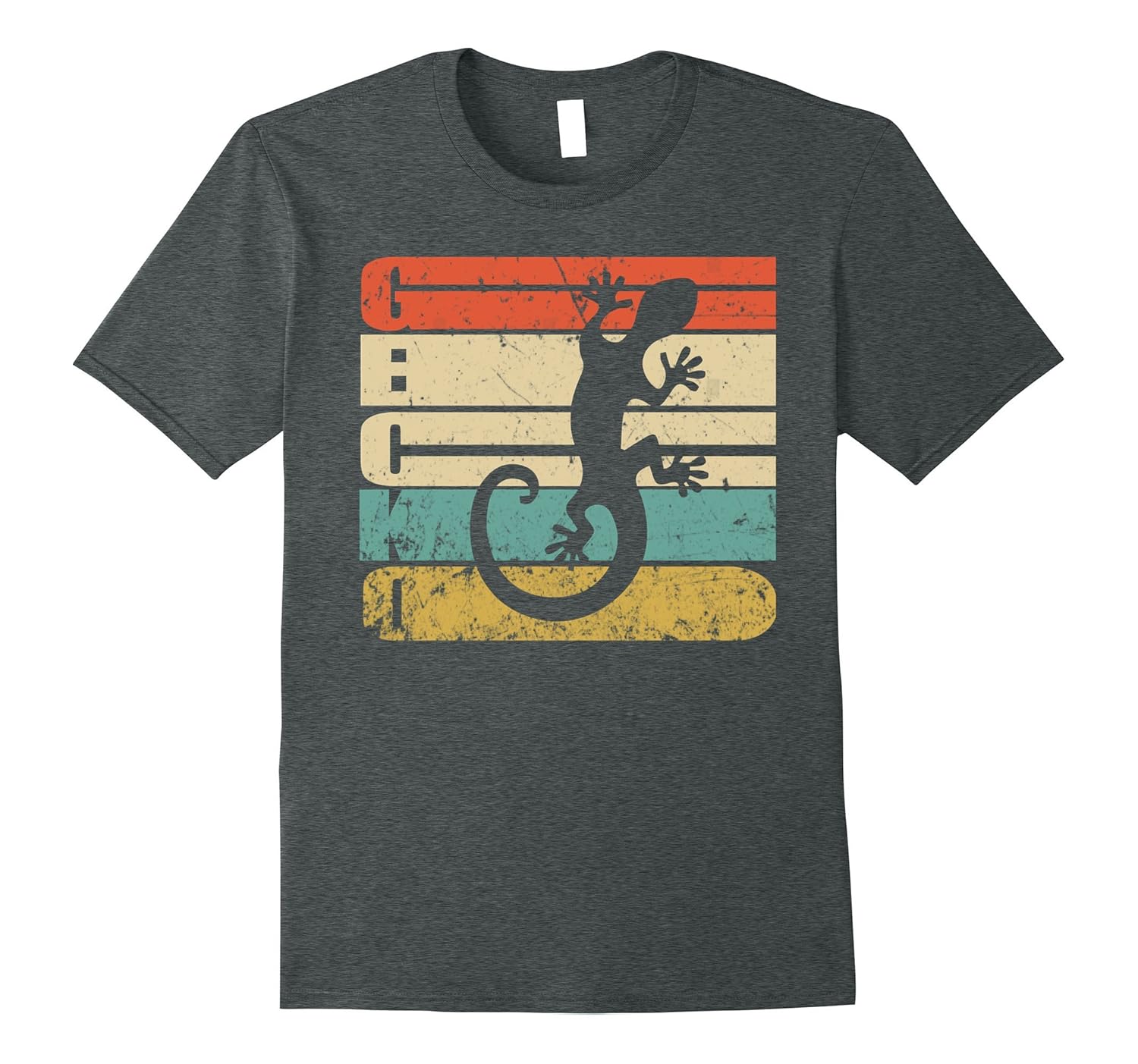 Gecko Shirt Vintage Style Gecko Silhouette T-Shirt Funny-Art – Artvinatee
