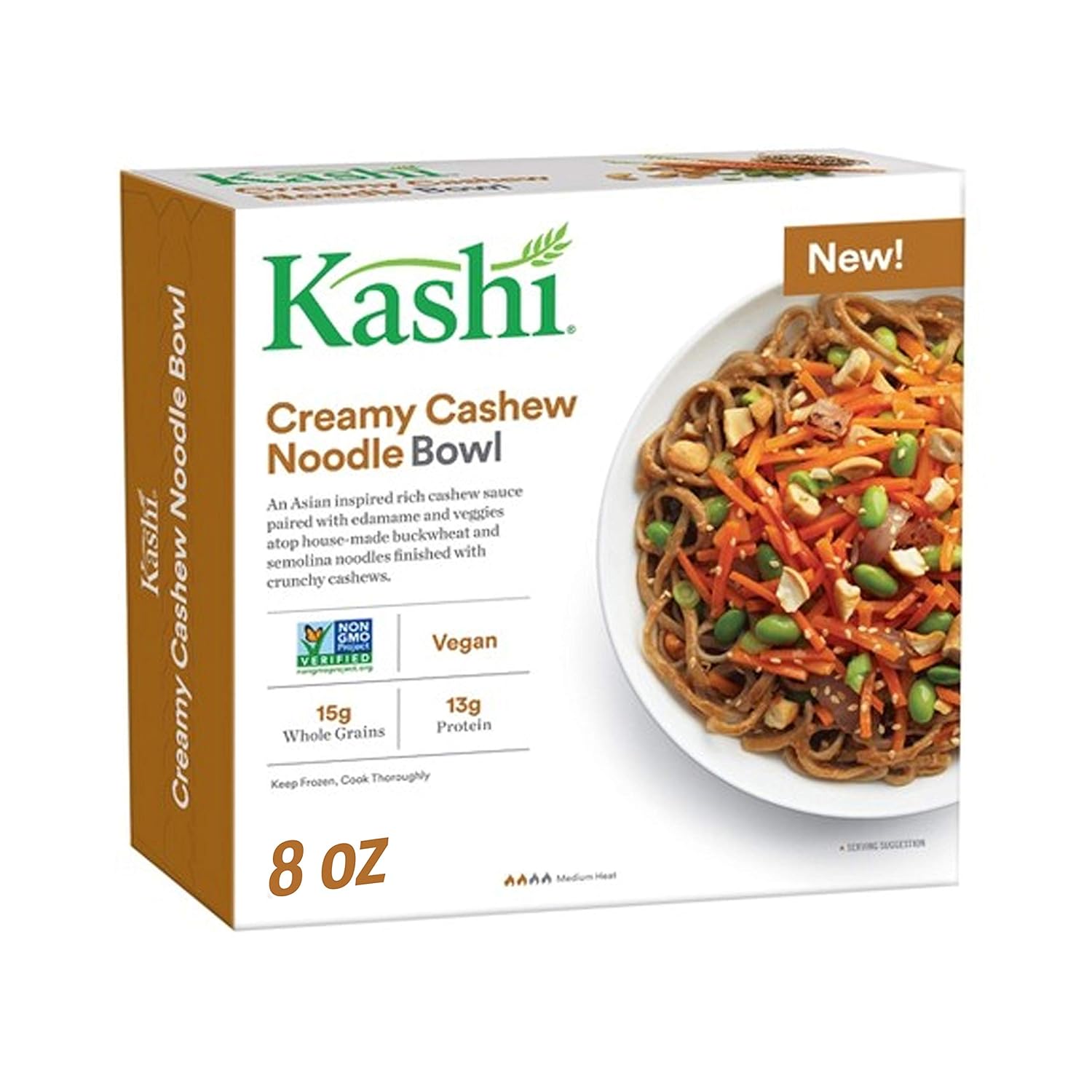 Kashi Creamy Cashew Noodle Bowl - Vegan, Non-GMO Project Verified ...