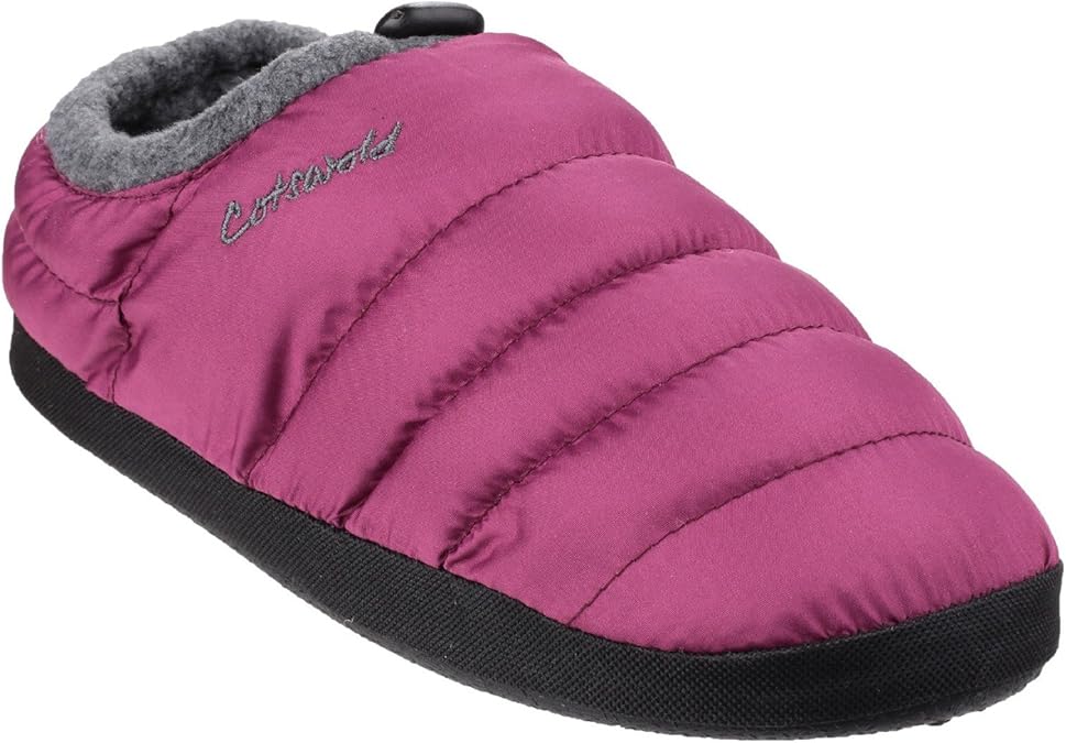 Cotswold Camping Slipper Womens Synthetic Material Full Slippers Purple ...