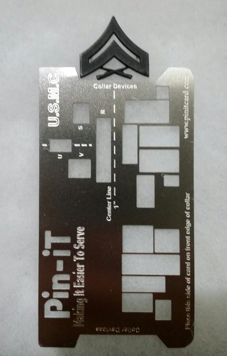 USMC Pin-iT Card Pin-iT Military Uniform Tools Sewing Tools Tape ...