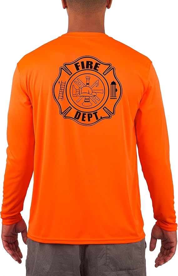 Vapor Apparel Fire Department Mens UPF 50+ Performance Shirt at Amazon ...