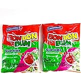Amazon.com : Colombina Bon Bon Boom Sour Bubble Gum Pops - 6-oz. Bag ...