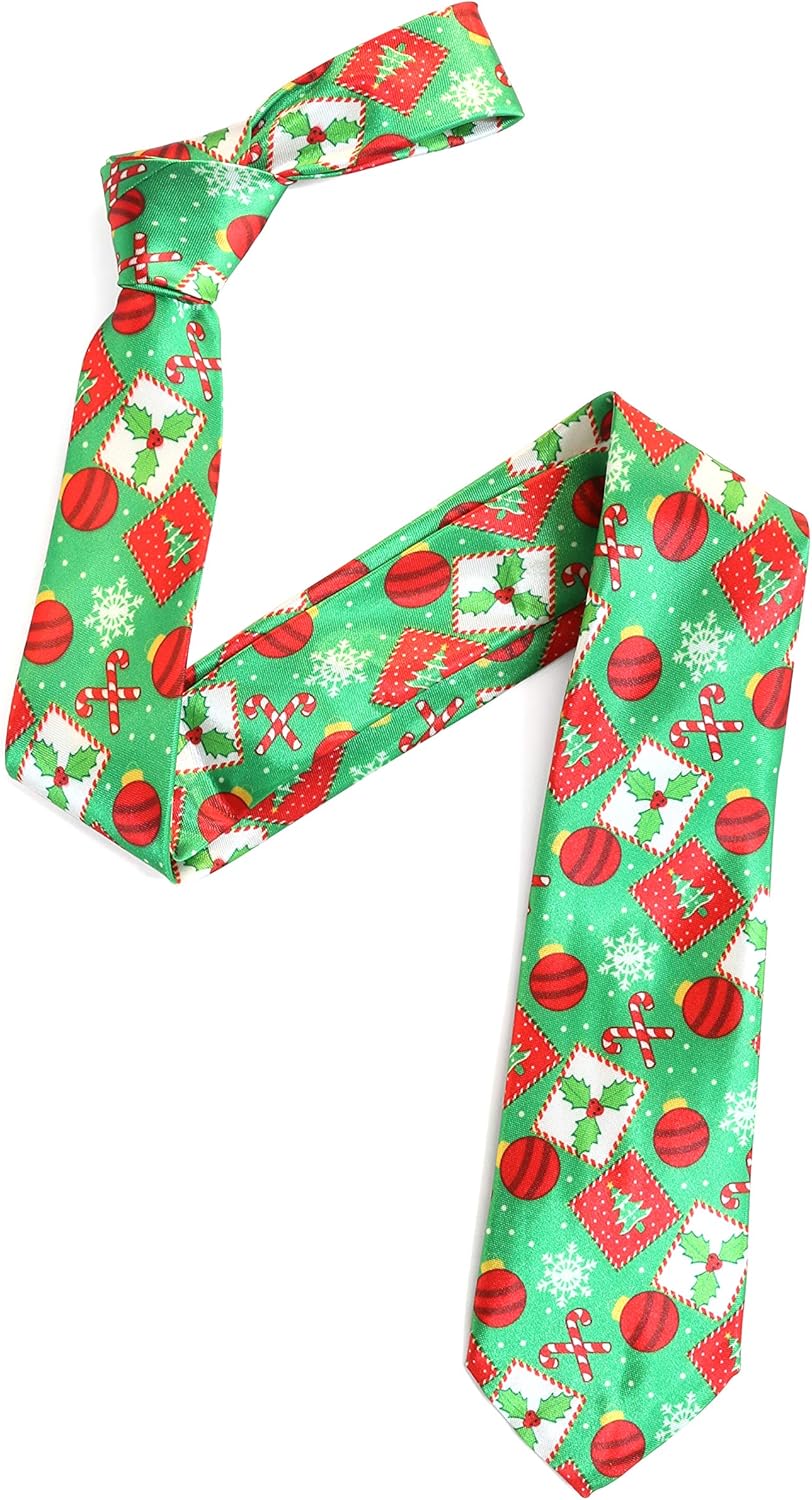 The Tie Co™ Festive Fun Christmas Secret Santa Novelty Gift Neck Ties ...
