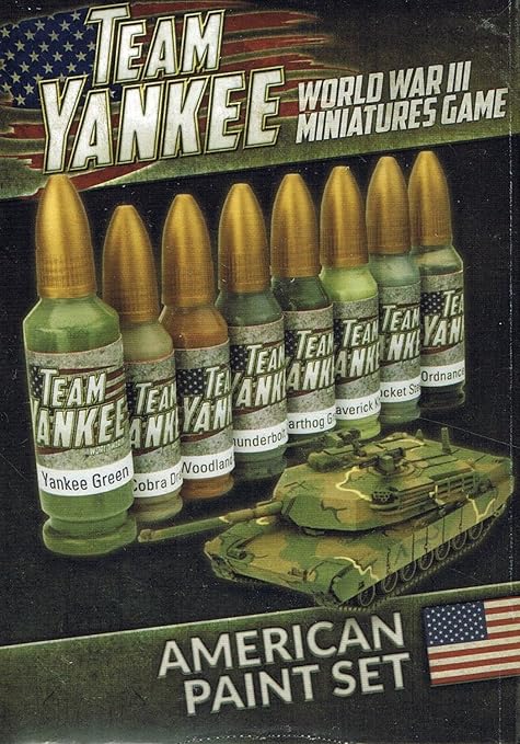 Team Yankee - World War III Miniatures Game - American Paint Set (8 ...
