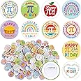 Amazon.com: Wavwavw 100 Pcs Pi Pins Party Favors 10 Styles Math Pins Π ...
