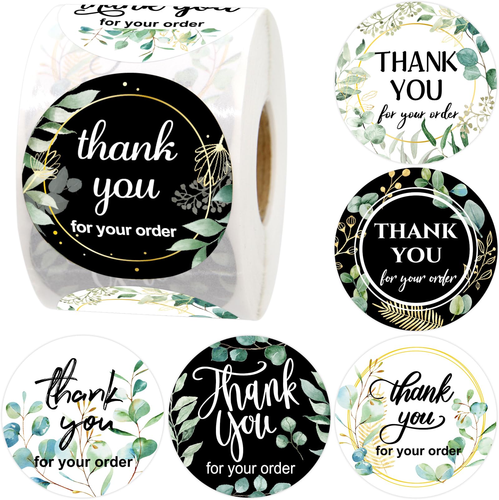 500 Pcs Thank You for Your Order Stickers Labels Thank You Stickers 2 ...